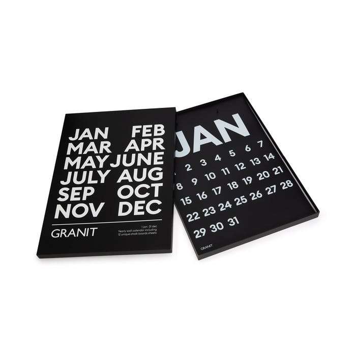Kalender Griffel 50x70cm – Stilren & Årsoberoende | 50 kr at Granit ...